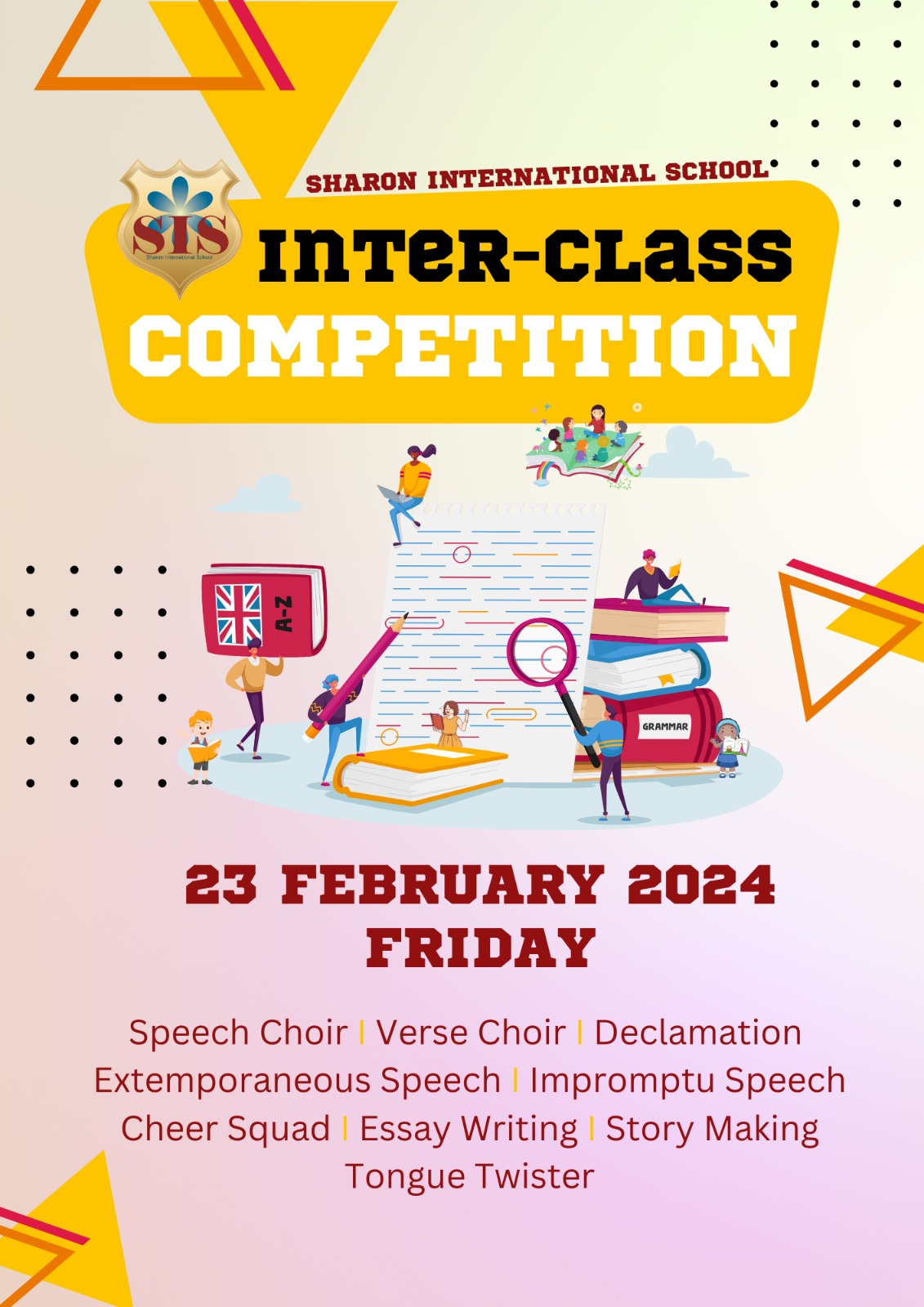 Calendar Reminder: Inter-Class Competition | Sharon International School